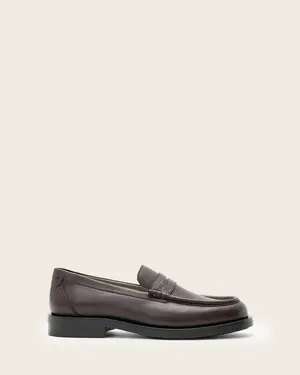 ALLSAINTS Bloom Leather Loafers - Red