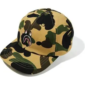 A BATHING APE 1st Camo Shark Panel Cap - Yellow