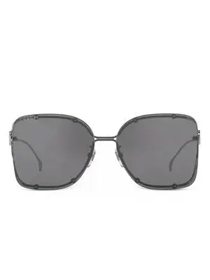 Gucci Oversize-frame Sunglasses - Silver