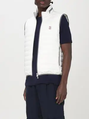 Brunello Cucinelli Quilted Vest - White