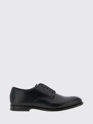 DOUCAL'S Brushed Leather Derby Shoes - Black
