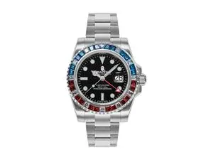 A BATHING APE Type 2 Crystal Stone Bapex Watch - Black/red