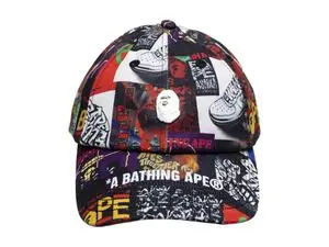 A BATHING APE Album Monogram Cap - Multicolor
