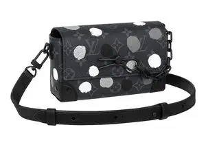 LOUIS VUITTON X Yayoi Kusama Steamer Wearable Wallet - Monogram Eclipse Black/silver