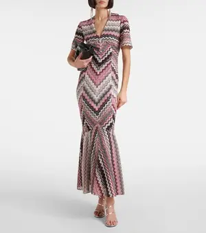 Missoni Zigzag Lamé Midi Dress