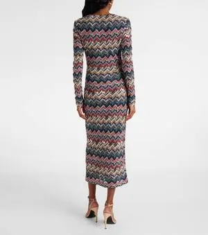 Missoni Zigzag Lamé Midi Dress