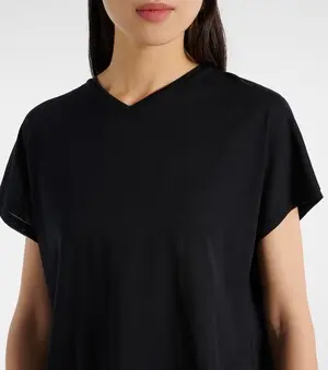 Khaite Devra Cotton-blend Top - Black