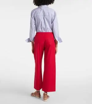 Max Mara Argento Wide-leg Pants - Red