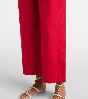 Max Mara Argento Wide-leg Pants - Red