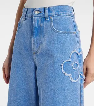 Marni Patch-appliqué Wide-leg Jeans