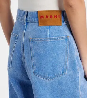Marni Patch-appliqué Wide-leg Jeans