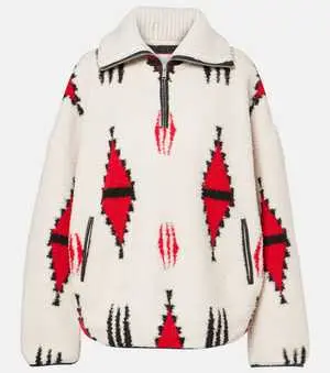 MARANT ETOILE Marner Half-zip Sweater - White