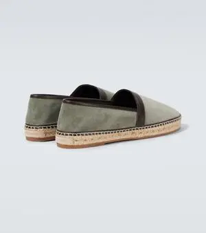 Manolo Blahnik Nerano Suede Espadrilles - Green