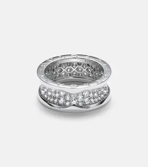 BVLGARI B.zero1 18kt White Gold Ring With Diamonds - Silver