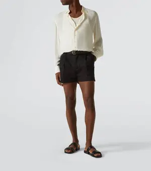Dolce & Gabbana Cotton-blend Gabardine Shorts