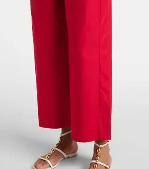 Max Mara Argento Wide-leg Pants - Red