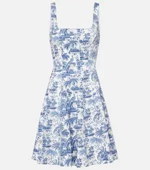 Staud Wells Floral Mini Dress