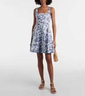 Staud Wells Floral Mini Dress