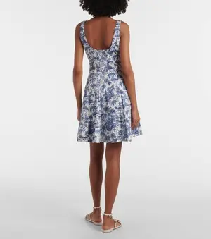 Staud Wells Floral Mini Dress