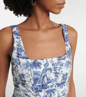 Staud Wells Floral Mini Dress