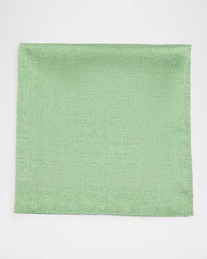 Stefano Ricci Solid Pocket Square Light Green