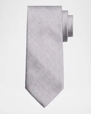 Stefano Ricci Stefano Ricci Solid Silk Neck Tie Light Grey