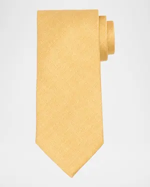 Stefano Ricci Stefano Ricci Solid Silk Neck Tie Yellow