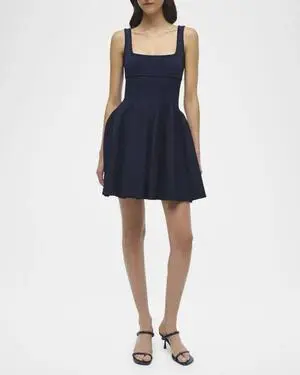 Simkhai SIMKHAI Elektra Mini Dress Midnight