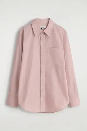Cos Pima Cotton Tailored Shirt - Pink