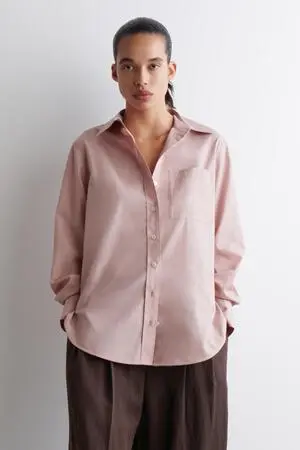 Cos Pima Cotton Tailored Shirt - Pink