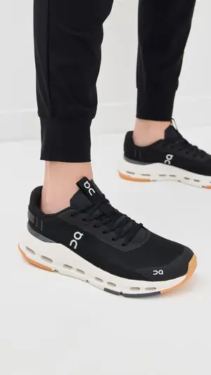 On Cloudnova Form Sneakers - Black Ivory