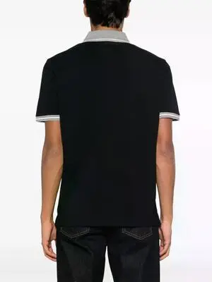 Emporio Armani Logo-detailed Polo Shirt - Blue