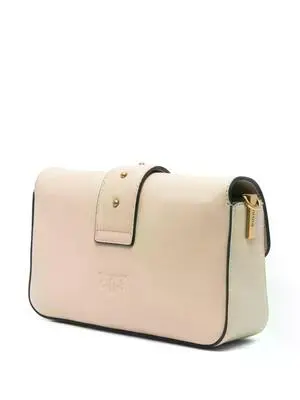 Pinko Leather Shoulder Bag - Neutrals