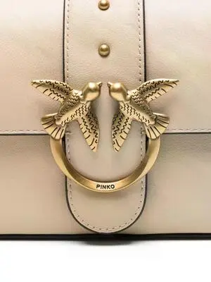 Pinko Leather Shoulder Bag - Neutrals