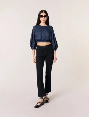 Maje Lace Up Blouses