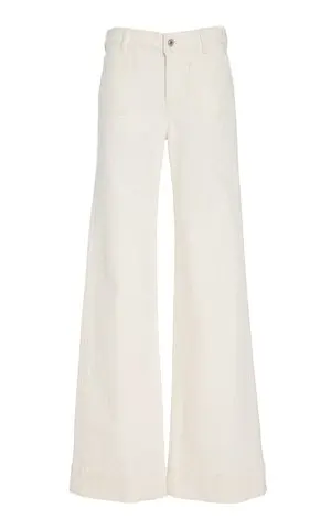 JEANERICA St Monica Stretch Low-rise Flared-leg Jeans - White