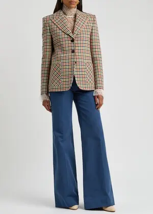 Chloé Flared Cotton-canvas Trousers