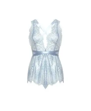 OH LA LA CHERI Brea Eyelash Lace Romper