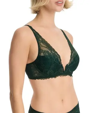 SKARLETT BLUE Minx Plunge Lightly Lined V Wire Bra - Spruce