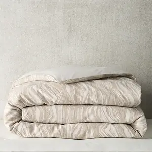 HUDSON PARK COLLECTION Marbled Sand Duvet Cover, Full/queen Exclusive - Beige