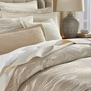 HUDSON PARK COLLECTION Marbled Sand Duvet Cover, Full/queen Exclusive