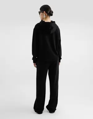 Dolce & Gabbana Jersey Hoodie With Dg Embroidery