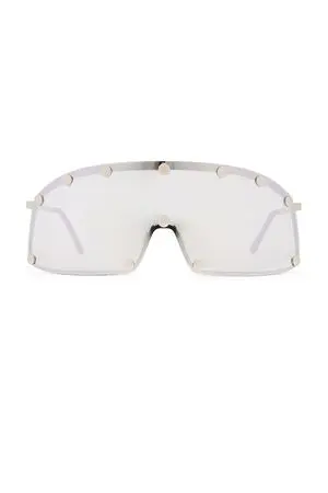 Rick Owens Silver Tone Eyewear For Women