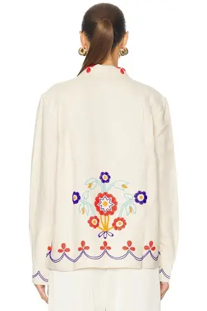 BODE Beaded Garden Party Shirt