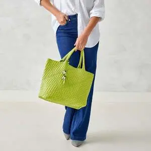 VERA BRADLEY Small Hathaway Tote Bag - Green