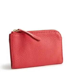 VERA BRADLEY Zip Card Pouch In Cayenne - Red