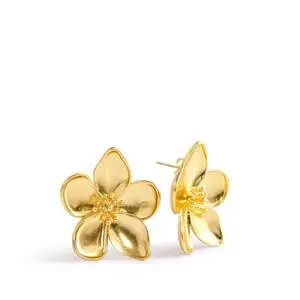 VERA BRADLEY Flower Earrings In Satin Gold