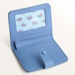 VERA BRADLEY Small Tab Wallet In Quiet Harbor - Blue