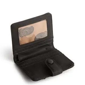 VERA BRADLEY Small Tab Wallet In Moonless Night - Black