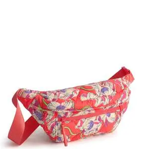 VERA BRADLEY Portnoy Belt Bag In Swirling Poppies - Red
